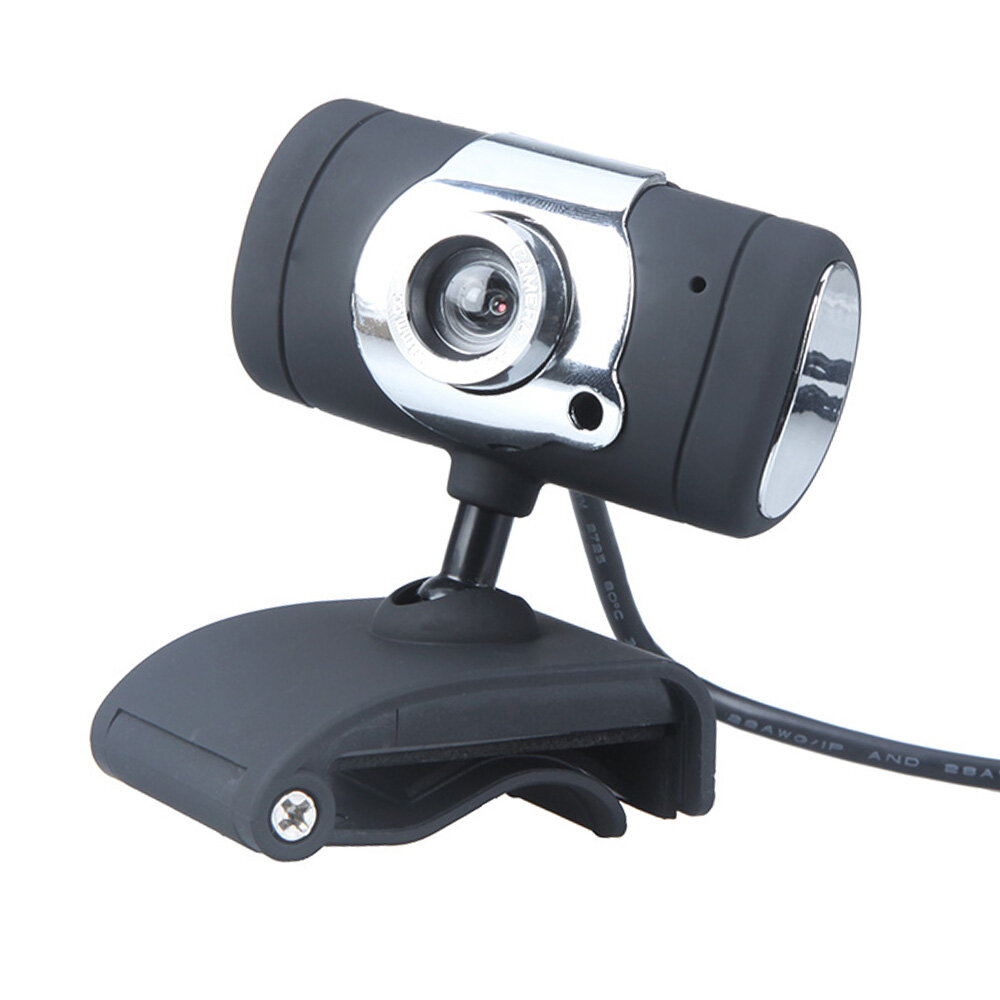 USB 2.0 Веб-камера с микрофоном для компьютера ПК ноутбук 0.3 млн пикселей черный