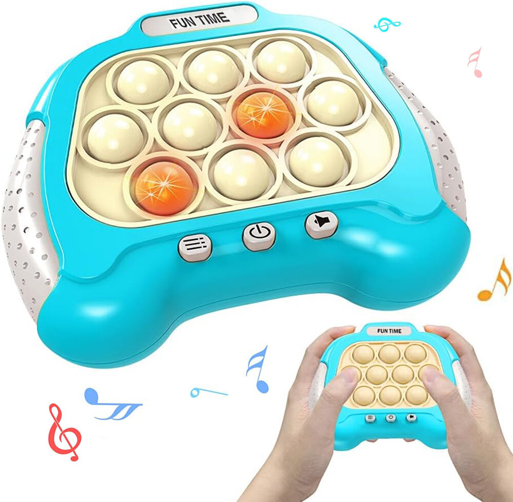 Handheld Travel Pop It Pro Games для детей Electronic Fidgets Games мальчик девочка, подарок для мальчиков 3-8 лет День рождения Рождество, Light Up Pop It Game и Fidget Toys для подростков мальчиков 8-12, Quick Push Bubble Handheld Game Console вес