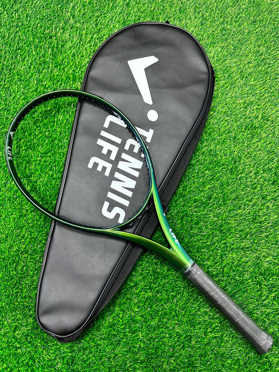 Теннисная ракетка TENNIS LIFE серияGREEN ROWAN , карбоновая, 300 грамм, G3