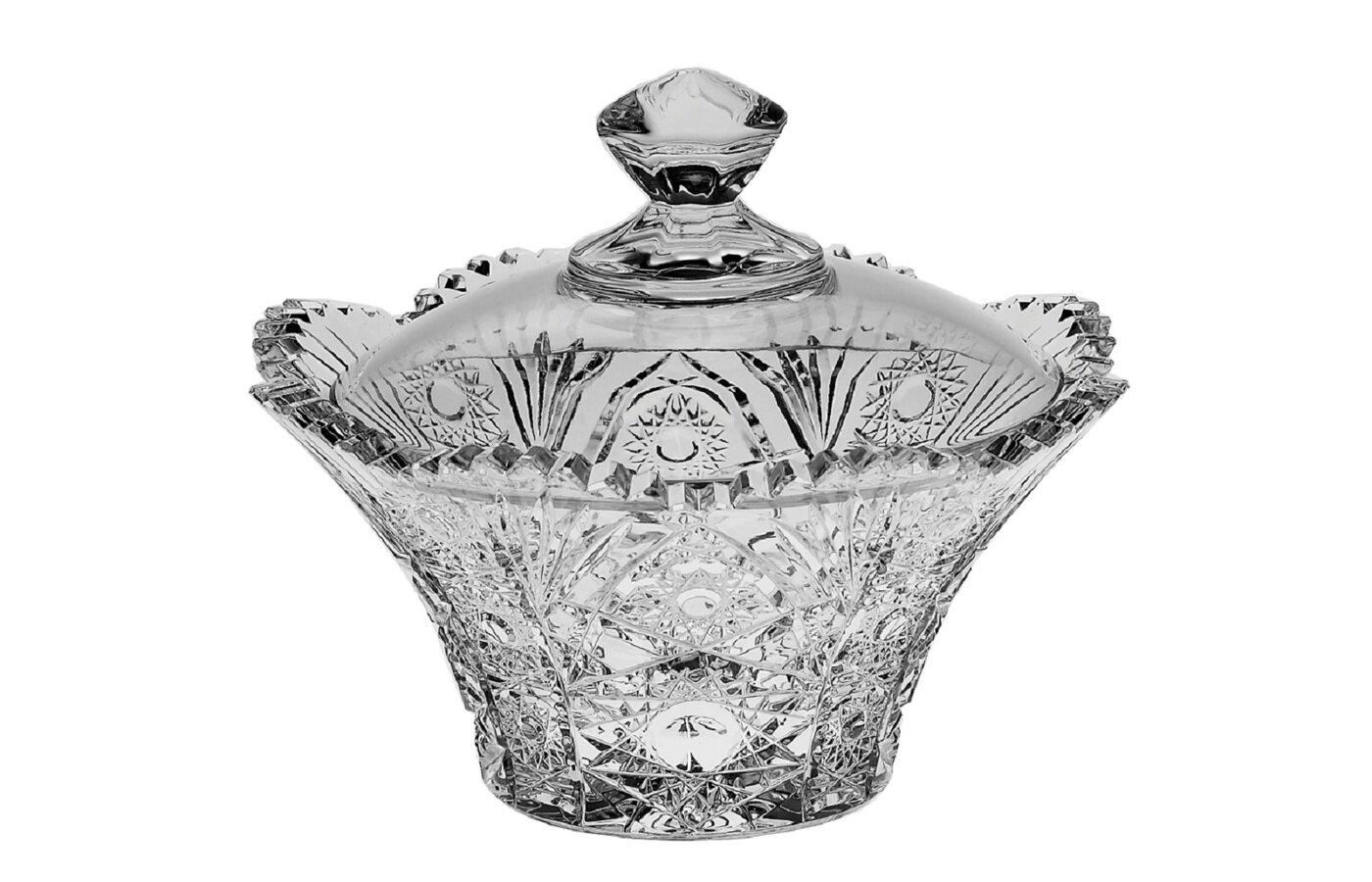 Доза с крышкой "SISSI", 20,5 см, хрусталь, Crystal Bohemia/ БПХ974