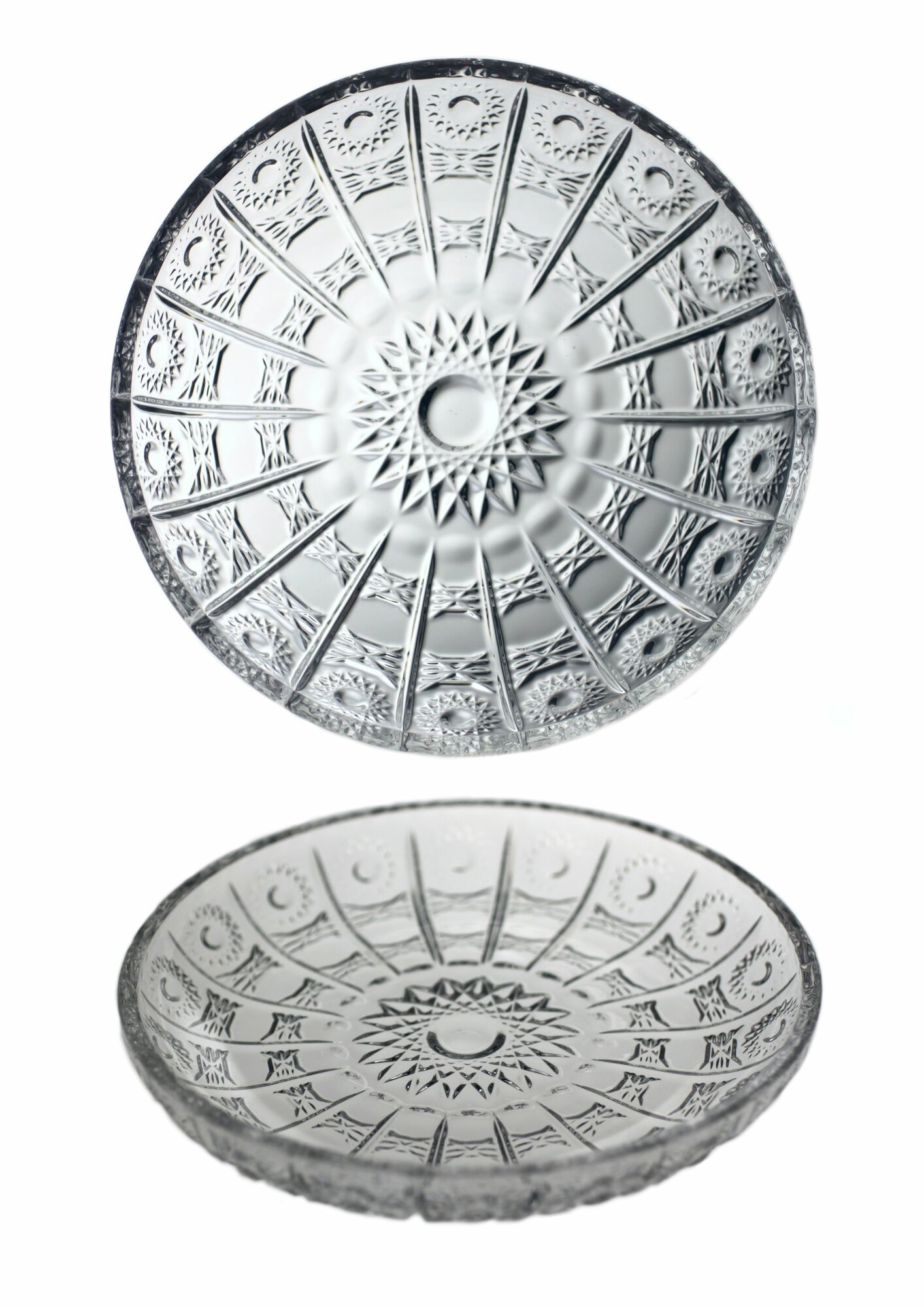 Блюдо "500PK", 18 см. , хрусталь , Crystal Bohemia / БПХ1098