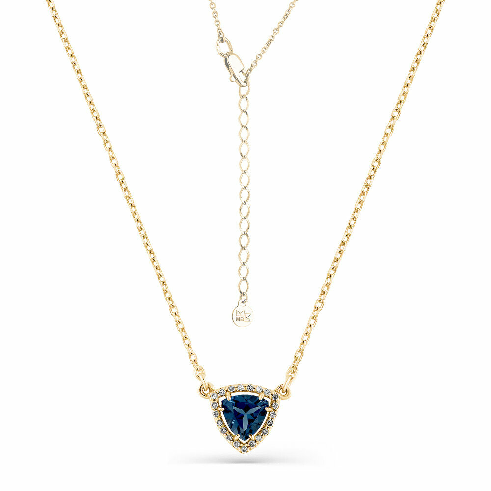 Колье, желтое золото, 585 проба, золочение, металл