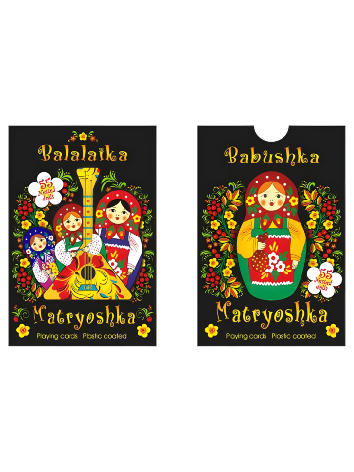 Игральные карты сувенирные "Русские матрешки" (54 карты)