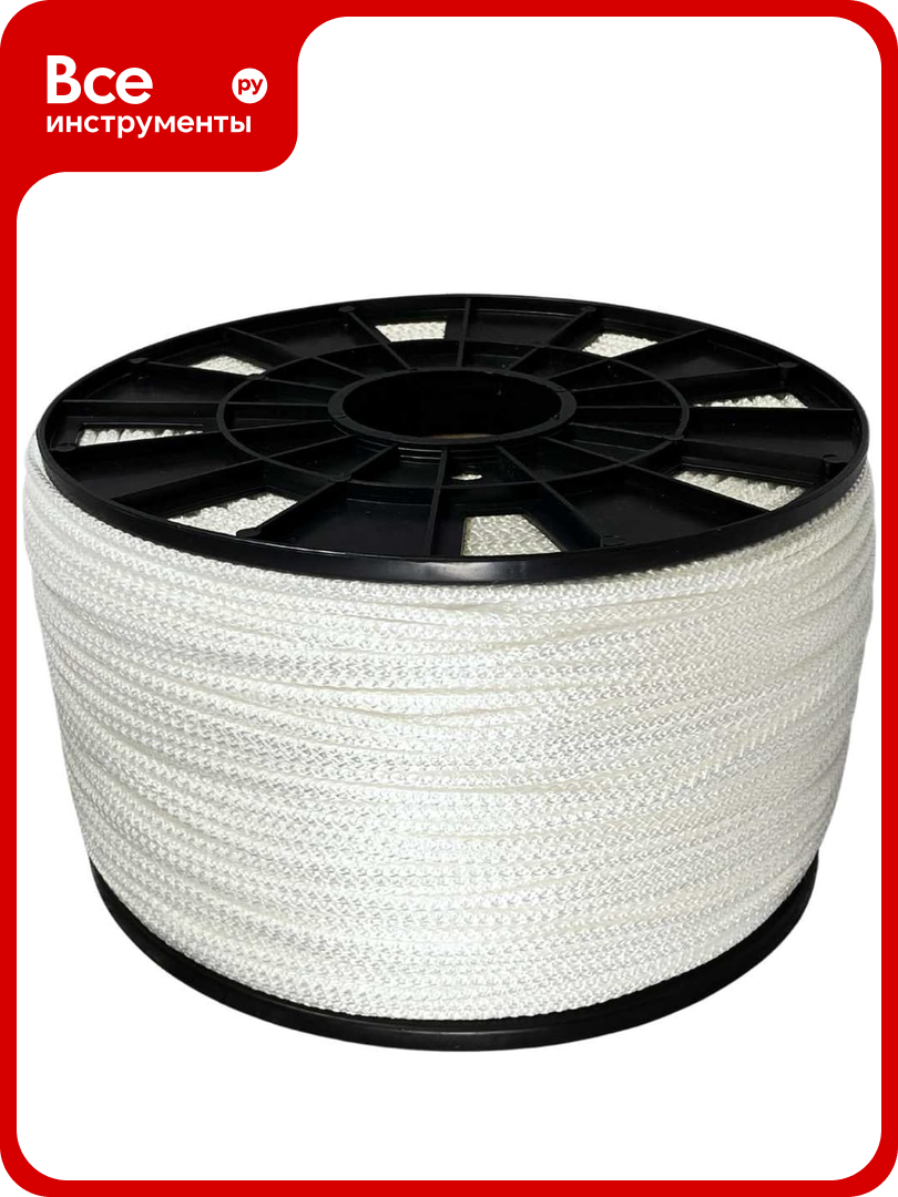 Шнур вязаный полипропиленовый ООО Оптхозторг 4 мм 500 м белый 03845002 надежной конструкции