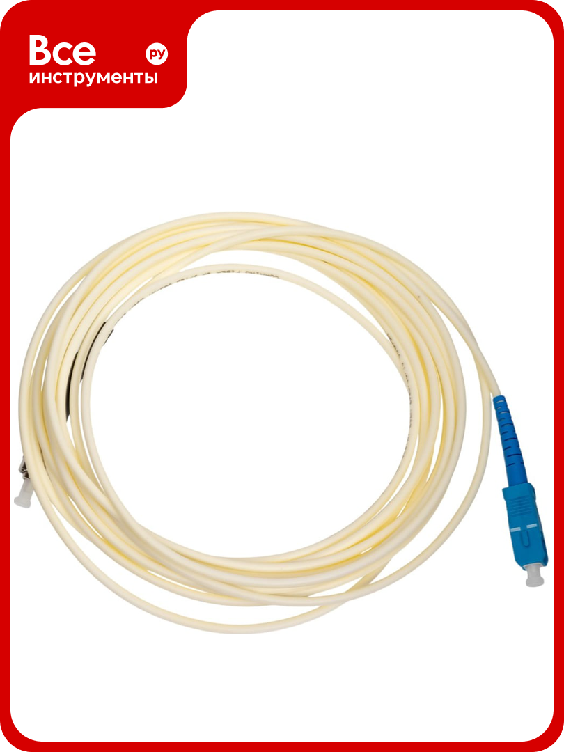 Оптический патч-корд TopLAN симплексный, 657A1, 5 м, PC-TOP-657A1-FC/U-SC/U-5.0