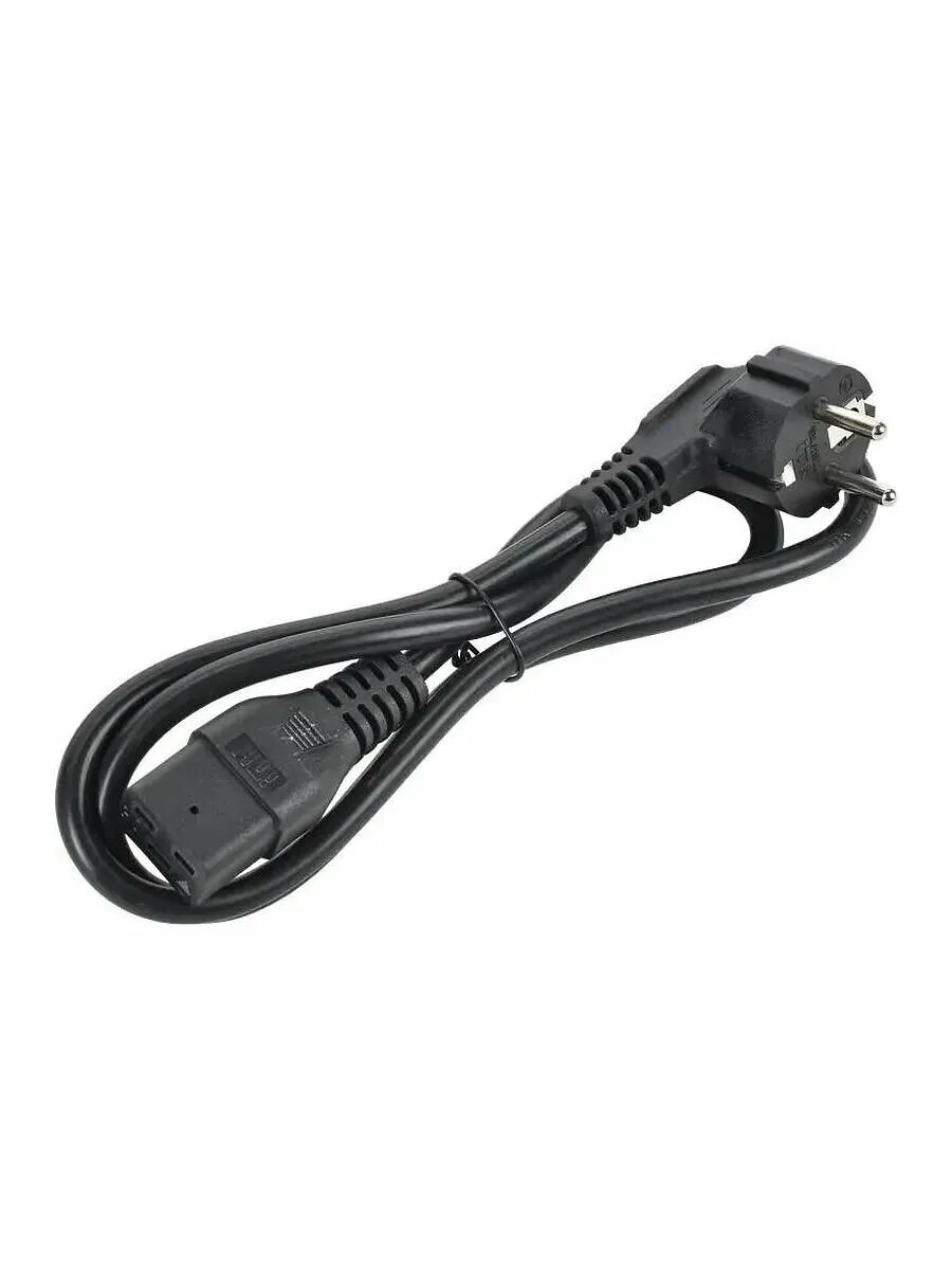 Шнур питания ITK PC-C19D-1M C19-Schuko проводник:3x1.5мм2 1м 230В 16А черный