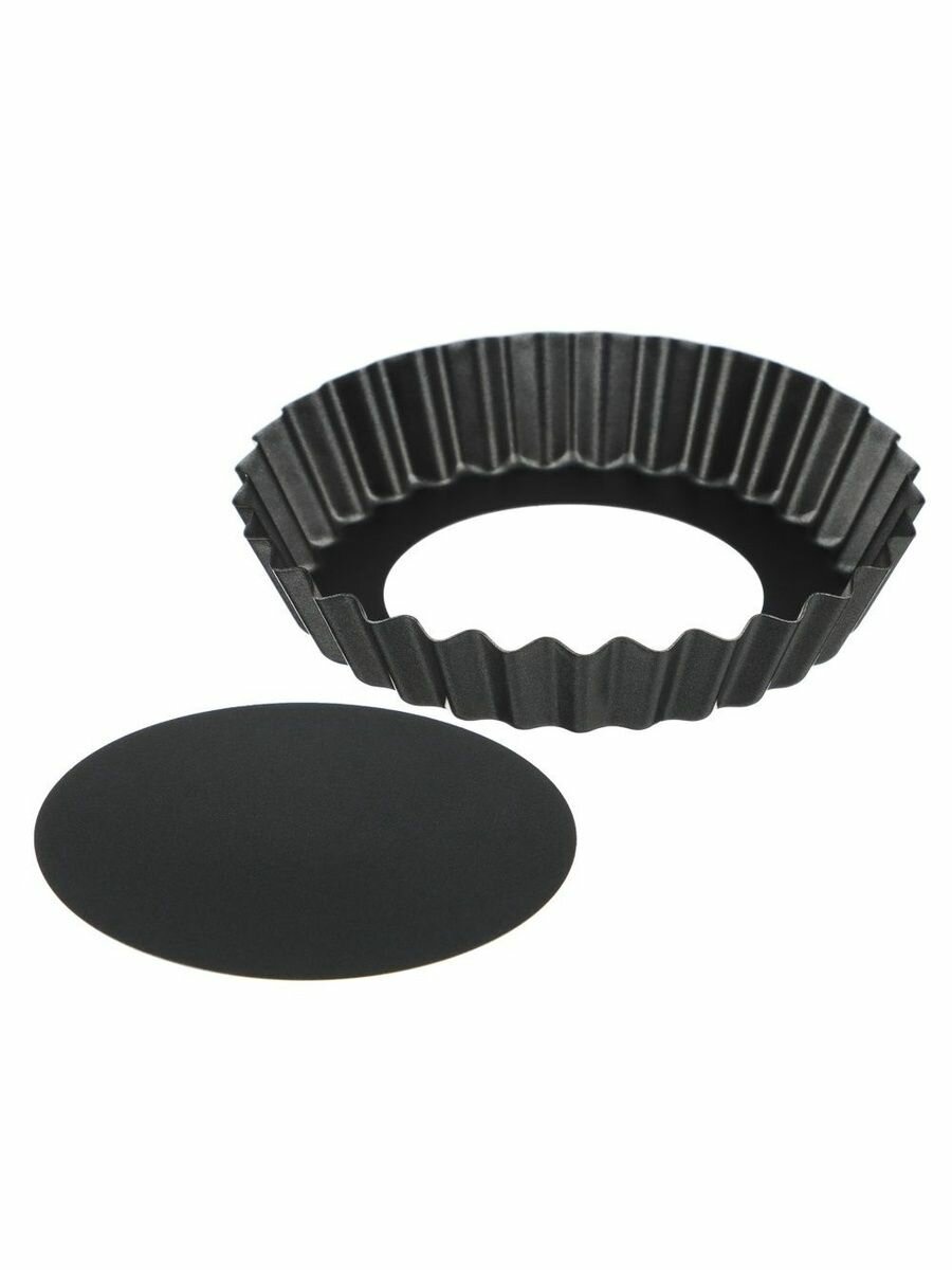 Форма для выпечки "Тарталетка", 13*2,4см, съемное дно, углеродистая сталь