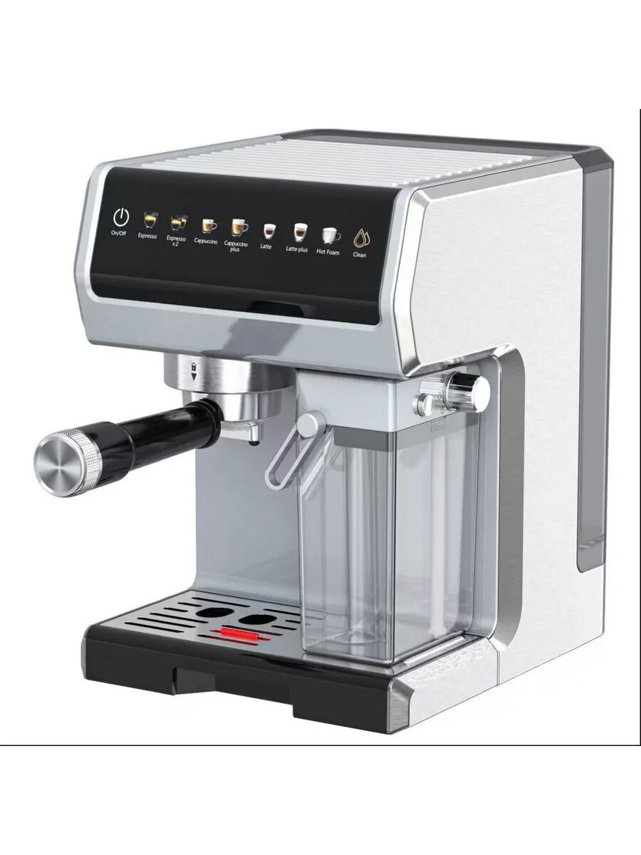 Кофемашина Oulemei "молочный блок" OLM-KFA026, нержавеющая сталь, 1,7л