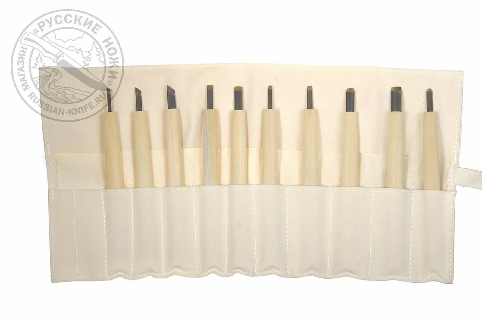 Набор для резьбы по дереву W-10 Yoshiharu из 10 предметов, Япония