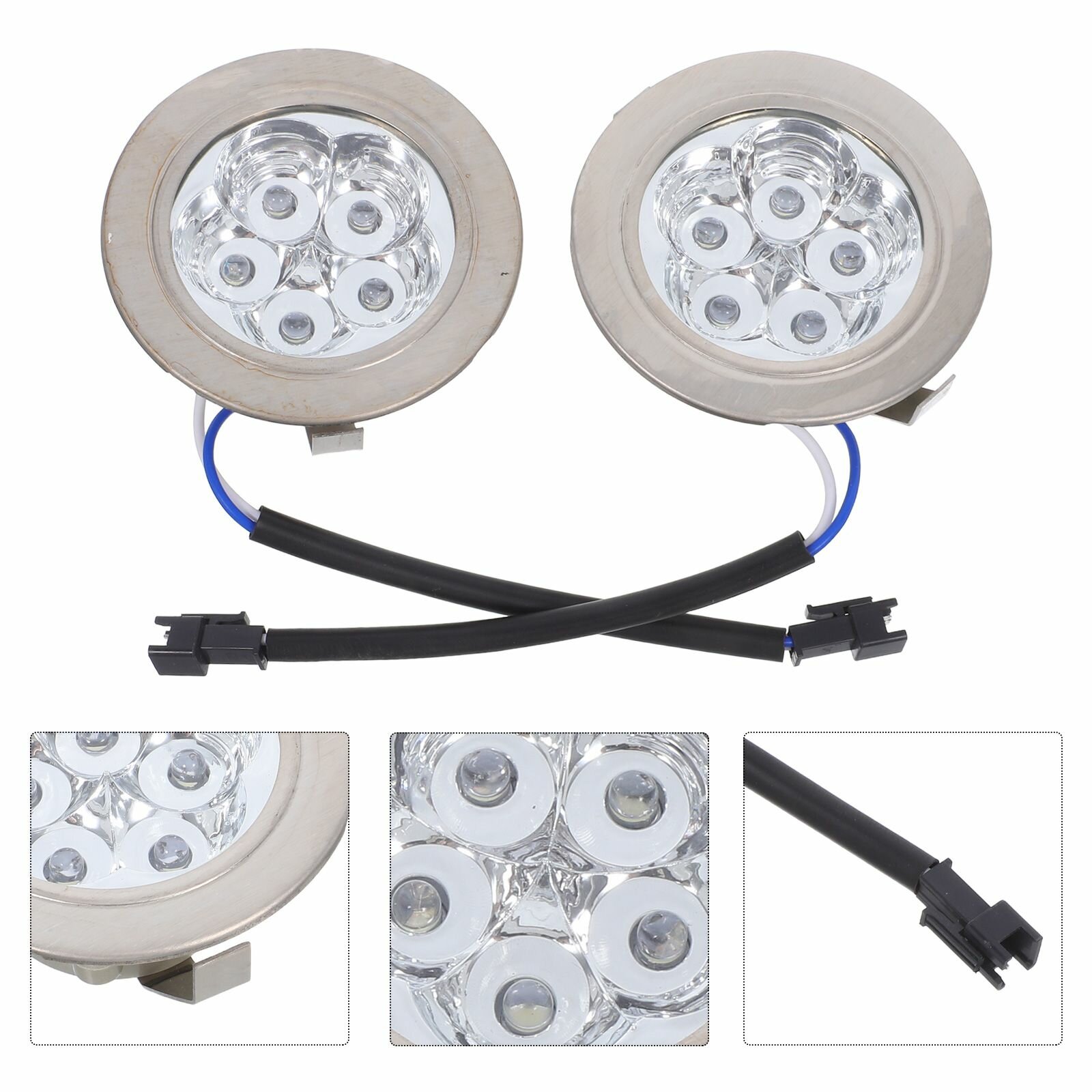 Лампы Для Вытяжки Из Стекла И Abs, Удаление Дыма, Яркая Подсветка, 2 Штуки