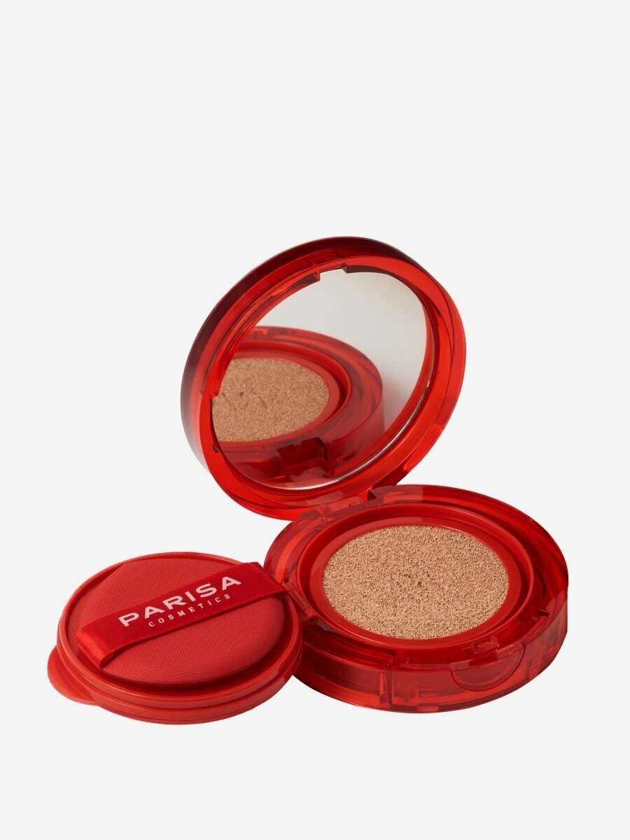 Parisa кушон-фильтр для лица с ниацинамидом и гиалуроновой кислотой EVER GLOW SPF 50 / PA+++ PFC-109, 402 Light Nude