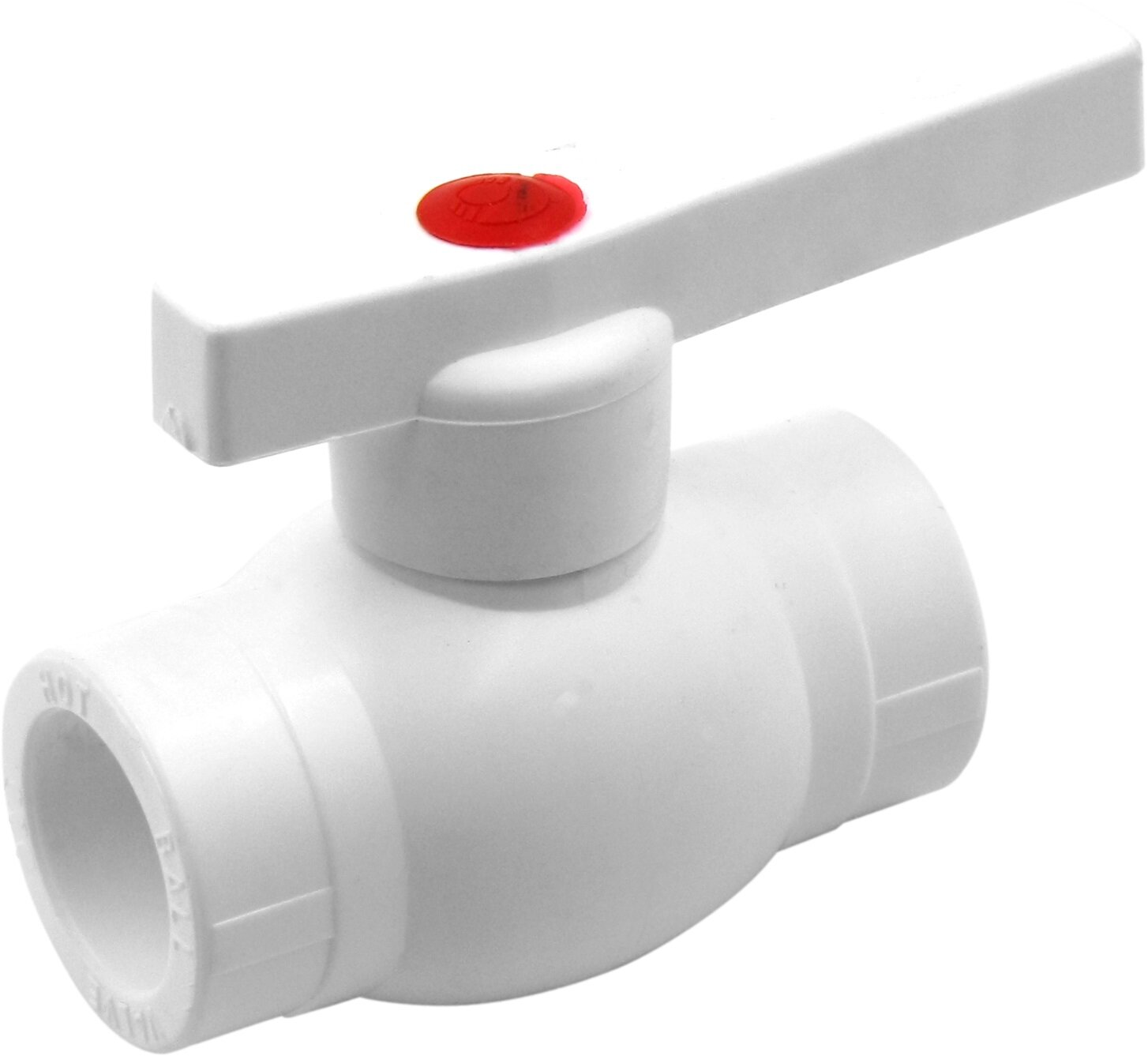 Кран шаровой PPR ростерм, d20 мм, стандартный проход, полипропилен, белый