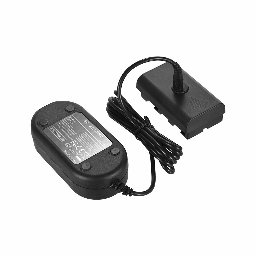 Имитатор батареи Andoer DC 8V 3A Импульсный блок питания Адаптер для NEEWER CN-160 CN-126 Andoer W160 W228 Видеосвет