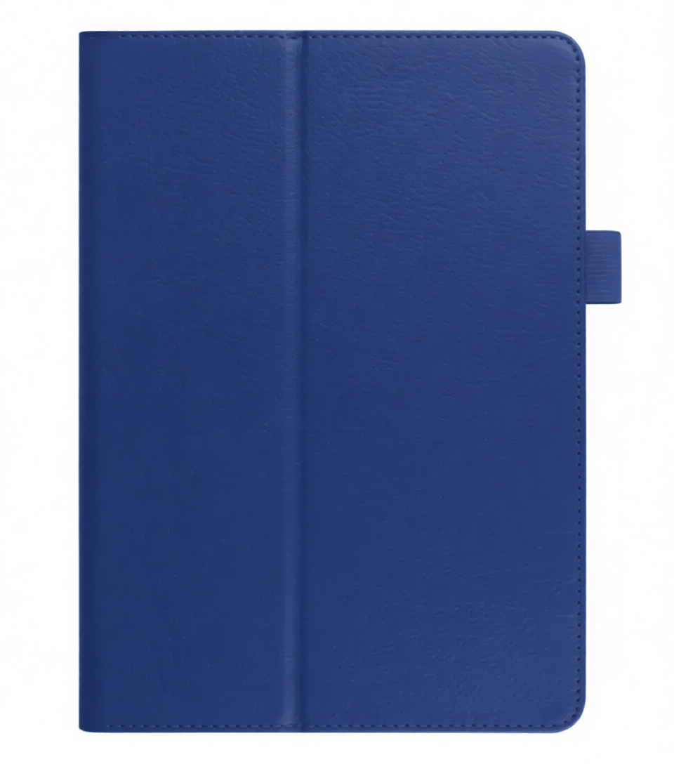 Чехол-обложка для Lenovo Tab M10 тонкий умный кожаный на пластиковой основе с трансформацией в подставку синий