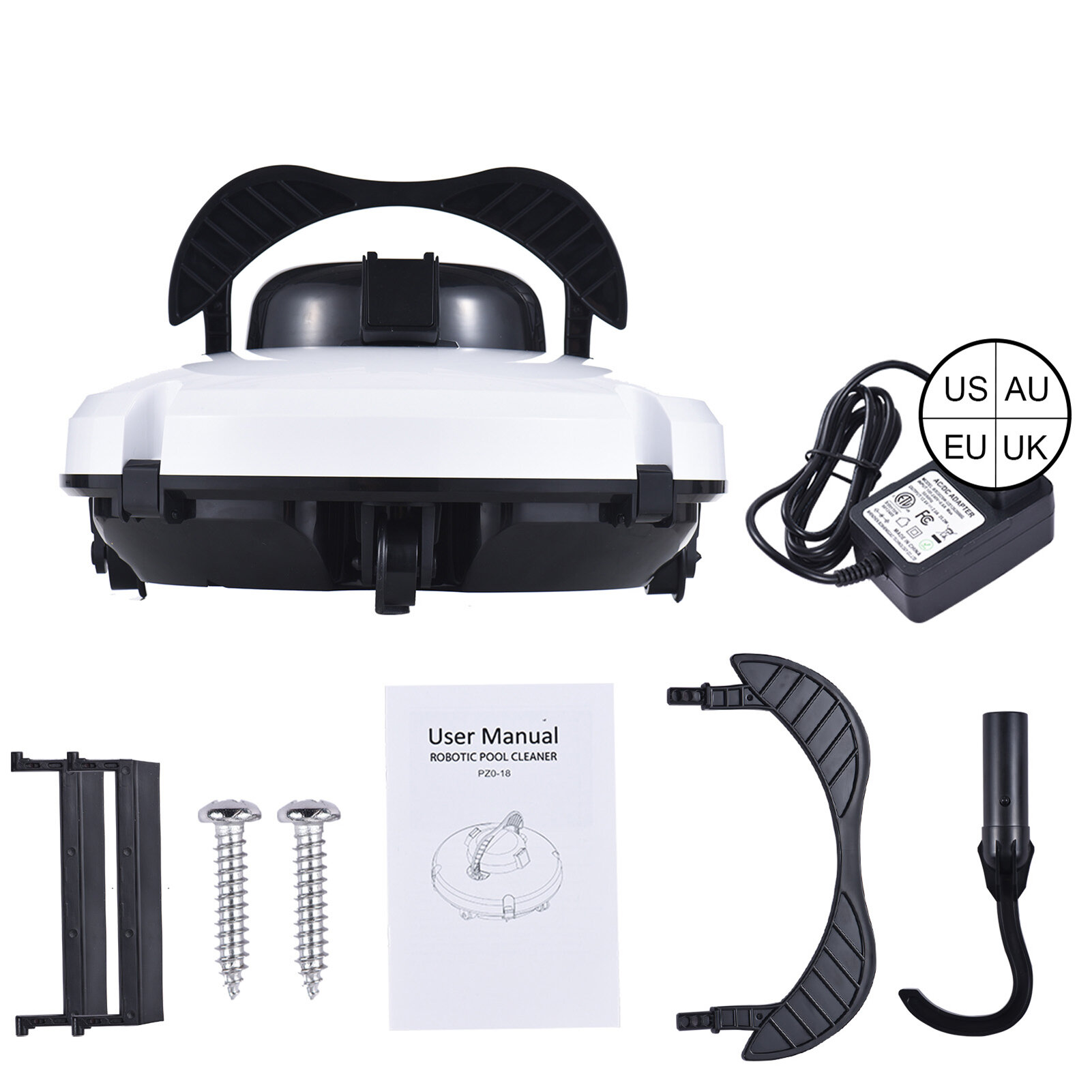 Робот-пылесос для бассейна KOSGHO — IPX8, автономная парковка, до 1076 кв. футов, сильное всасывание