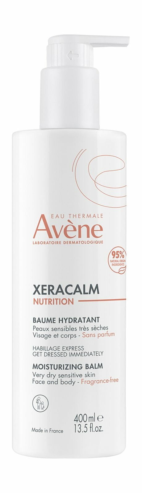 Avene XeraCalm Nutrition Moisturizing Balm Легкий питательный бальзам для очень сухой чувствительной кожи | 400 мл 400мл
