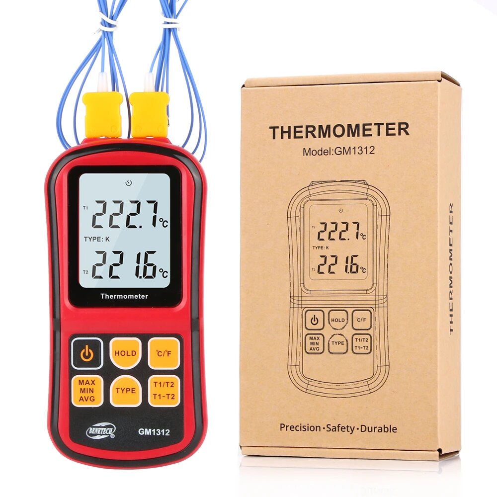 Профессиональный термометр BENETECH GM1312, Цвет: GM1312-BEN-SIM