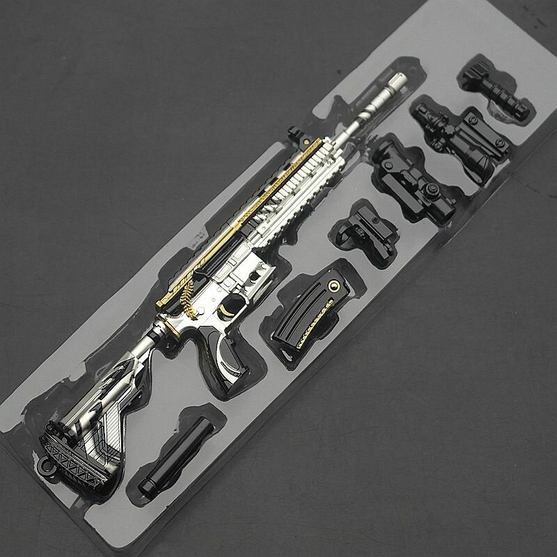 Боевое поле боя Battle Royale, оружие M24, AKM, M416, 98K, AWM, модель пистолета, брелок с кожей