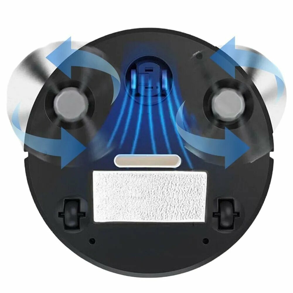 Робот-пылесос Умный робот-пылесос 3 в 1 мощная домашняя подметальная машина, черный