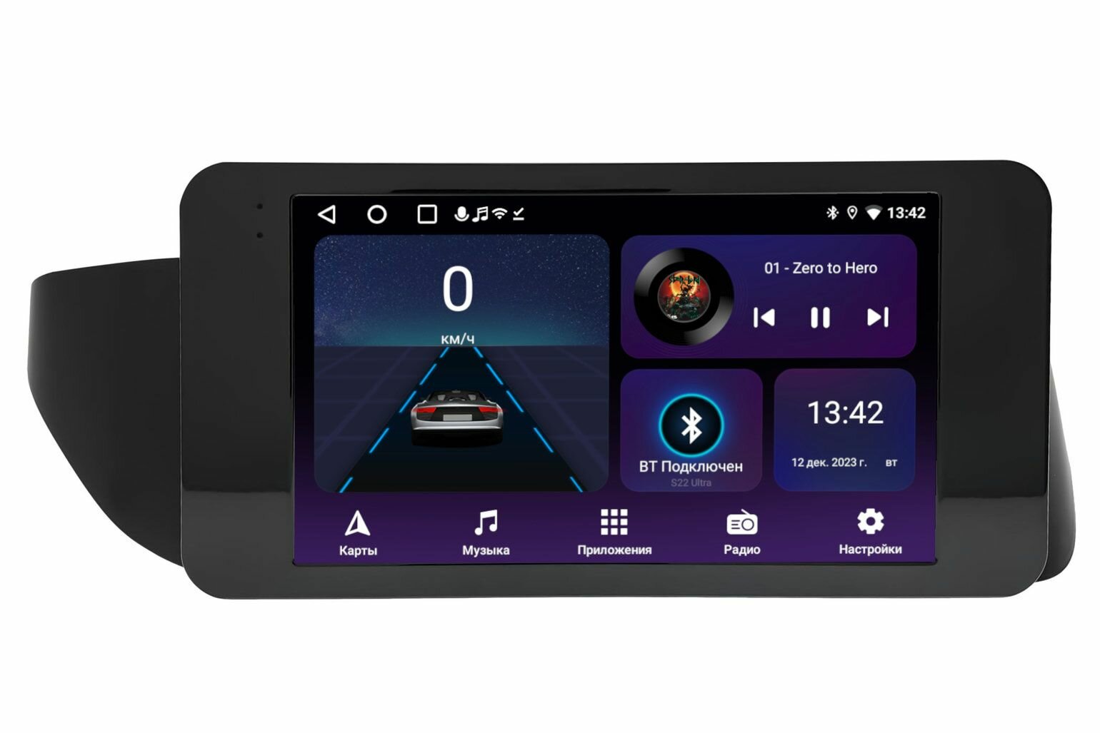 Магнитола Lexus ES 2013 - 2017 для авто без джойстика BSJ 9 дюймов, 2/64GB, 4 ядра, Wi-Fi, Android 9 / Wide Media