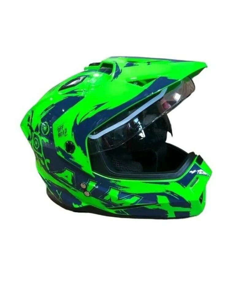 Шлем детский AiM JK802Y Green/Blue, Y/M