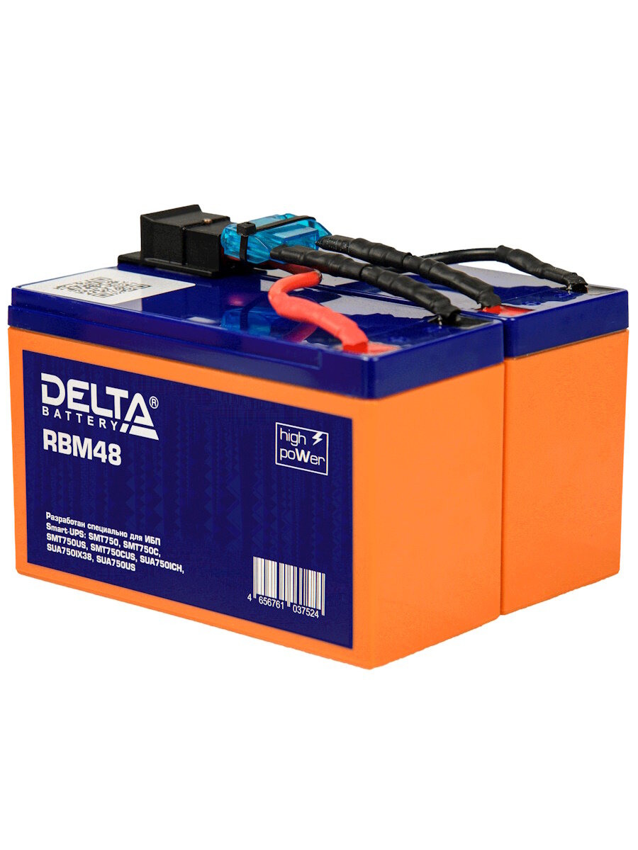 Батарея для ИБП Delta RBM48 VRLA AGM, 24 В, 7.2 Ач, для ИБП APC