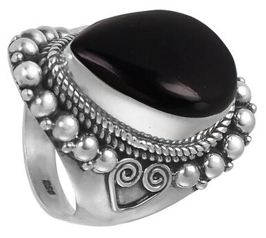 Кольцо, серебро, 925 проба, агат