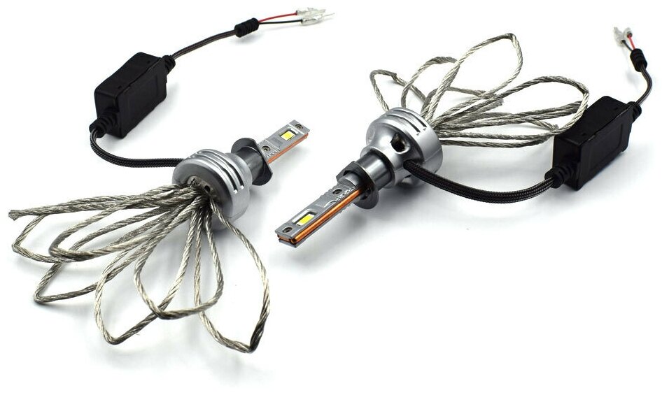 Светодиодные лампы Vizant D26 PRO цоколь H1 с чипом csp 3570 9000lm 5000k