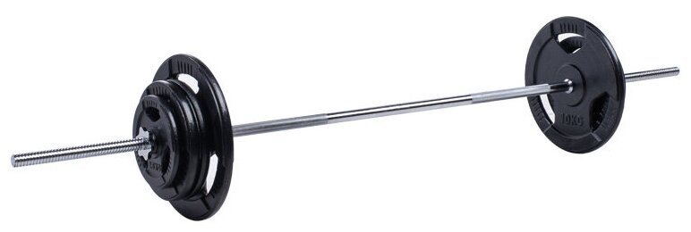 Штанга чугунная с 3-х хватными блинами 50 кг Voitto