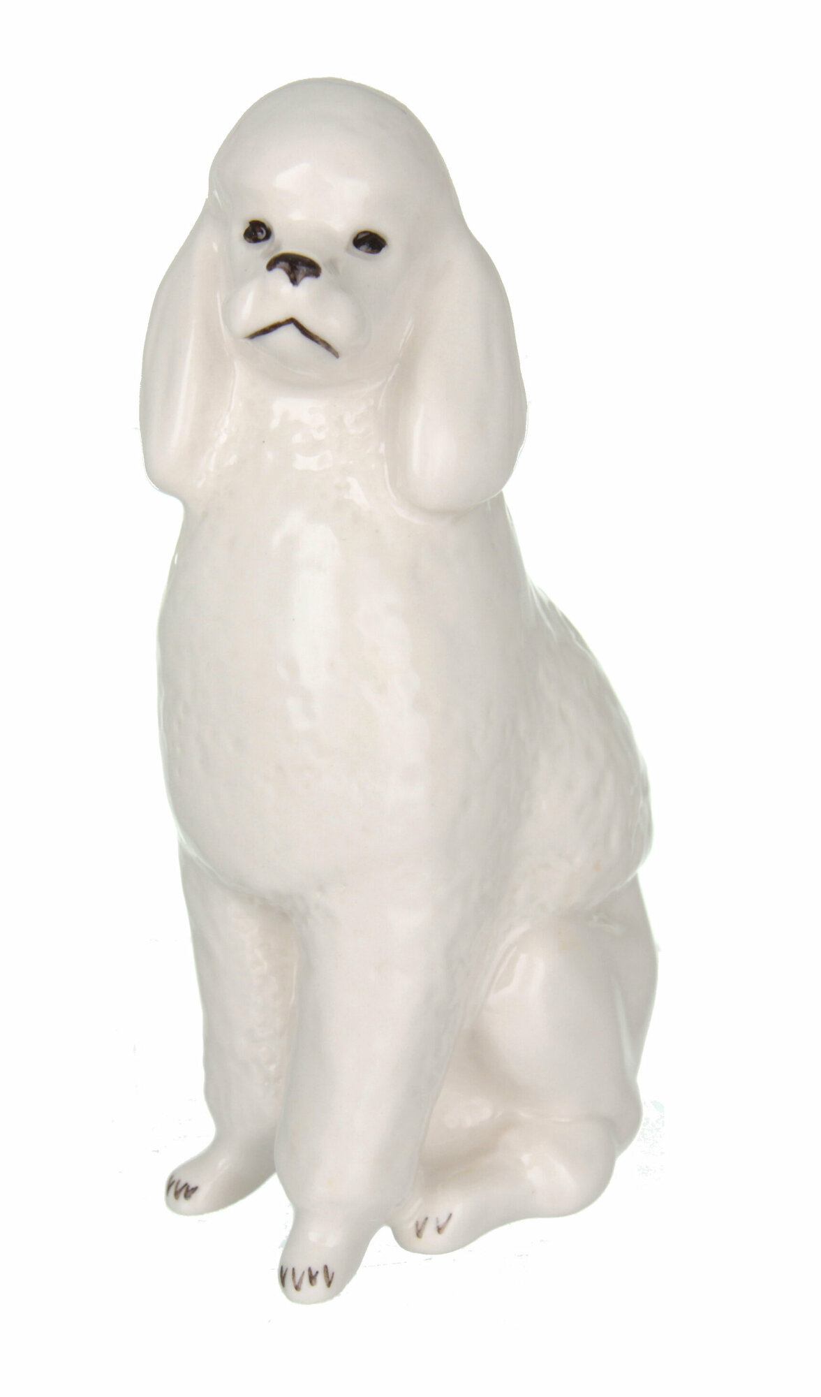 Скульптура ИФЗ Пудель, ручная роспись, фарфор 82.00999.00.1