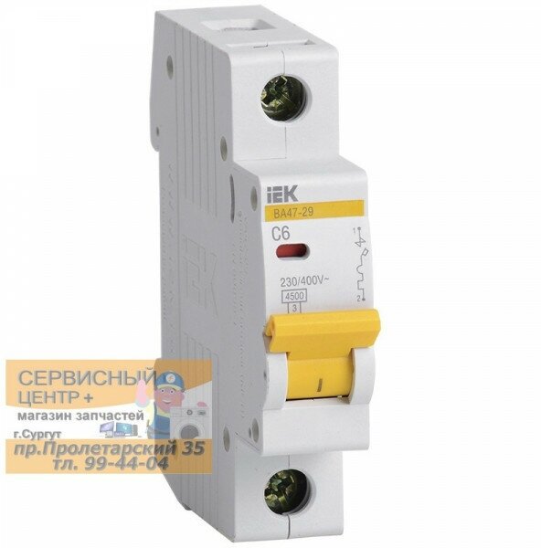 ВА47-29 автомат 6А 1Р