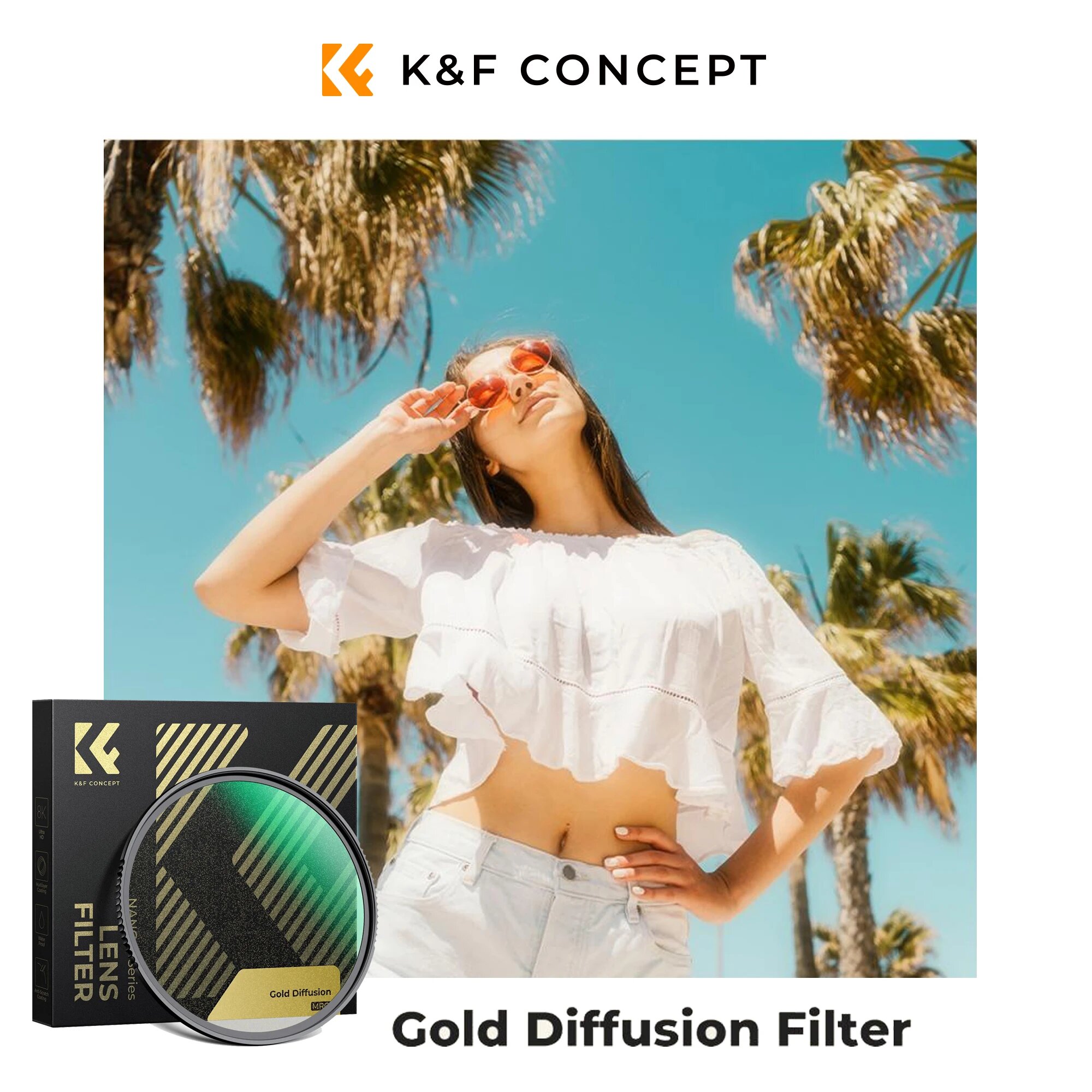 Фильтр K&F CONCEPT Gold Diffusion 49mm — фото 1