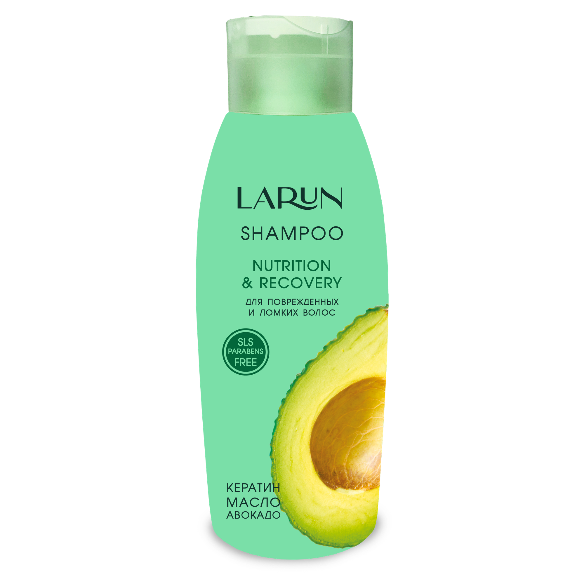 Шампунь Larun Nutrition&Recovery, для поврежденных и ломких волос, 500мл