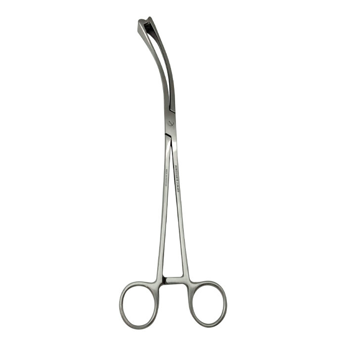 Щипцы маточные 3-хзубые, изогнутые 260 мм, Surgicon