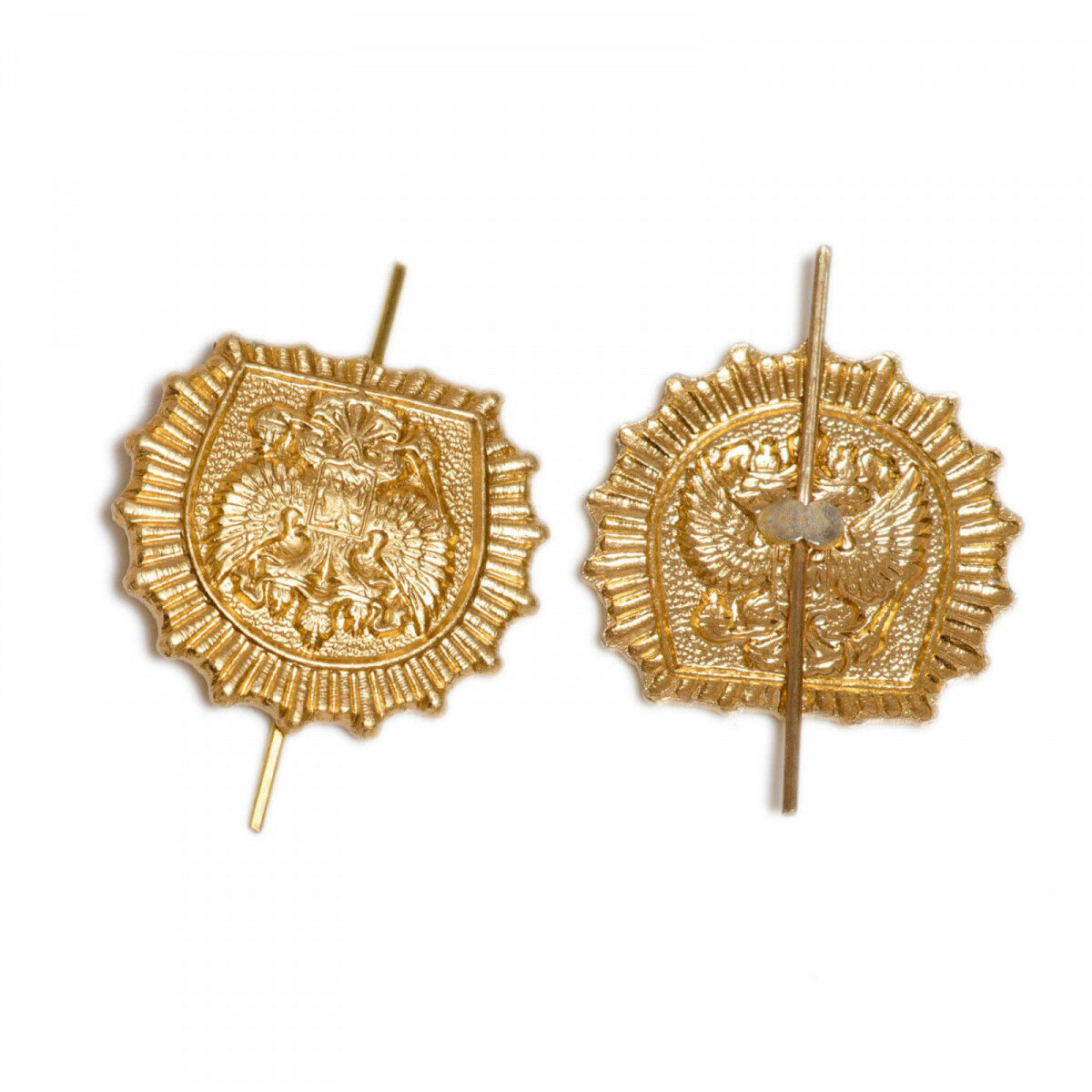 Эмблема Кадетская золотая металлическая (восход)