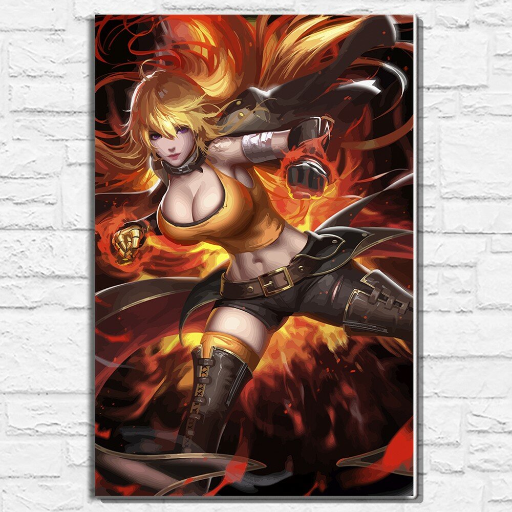 Картина по номерам на холсте аниме RWBY (Ян Сяо Лонг) - 14955 В 60x40