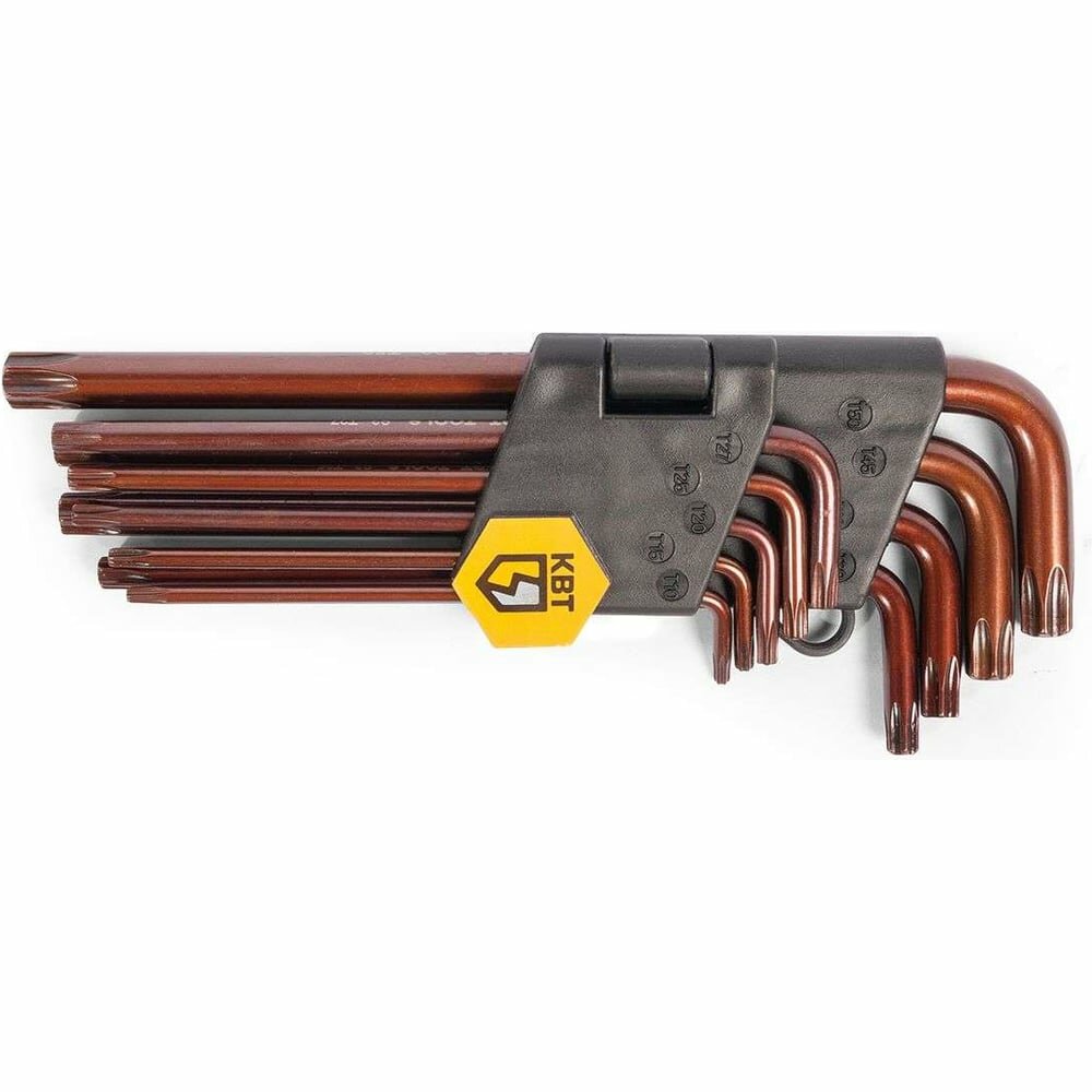 Набор ключей КВТ TORX КТ-9s Т10-Т50 82178, с внутренним профилем TORX