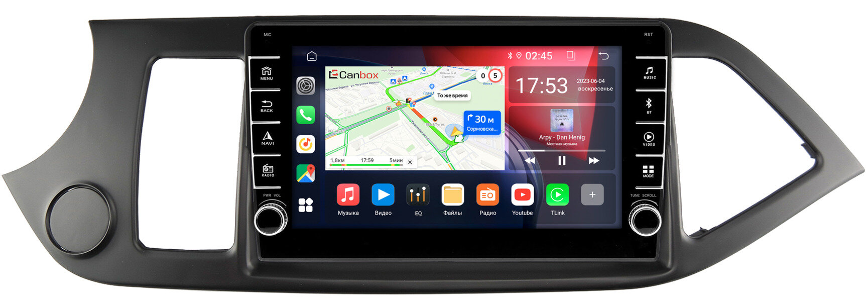 Штатная магнитола Kia Picanto 2 2011-2015 Canbox BGT9-9144 2/32 Android 10 (IPS, DSP, CarPlay)