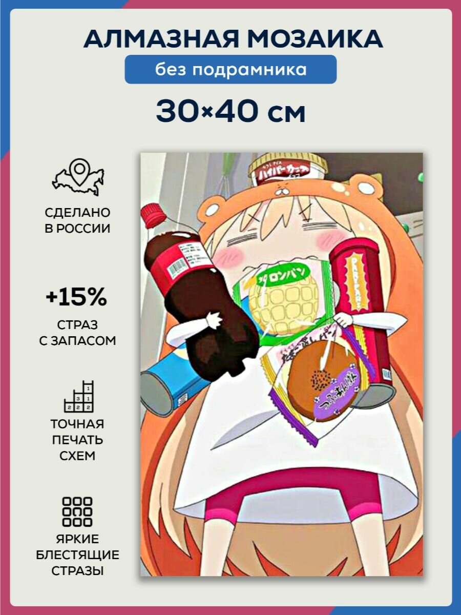 Алмазная мозаика 30x40 Сестренка Умару без подрамника