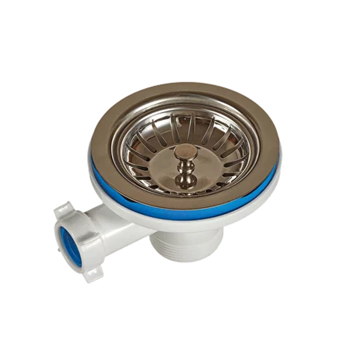 Выпуск Orio E-4007-02 для мойки, пластик, нержавеющая чашка, 114мм