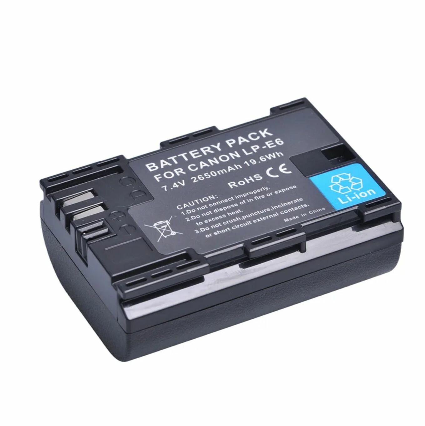 Аккумулятор Rocket LP-E6, для Canon, Li-Ion, ёмкость 2650 мАч, чёрный