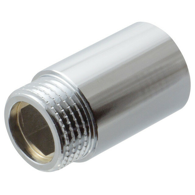 Удлинитель 1/2 дюйма в 30 мм латунный хромированный с резьбой, трубопроводный соединитель