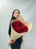 Букет "Well Flowers", круглый, 50 см, 11 красных роз, букет свежих цветов