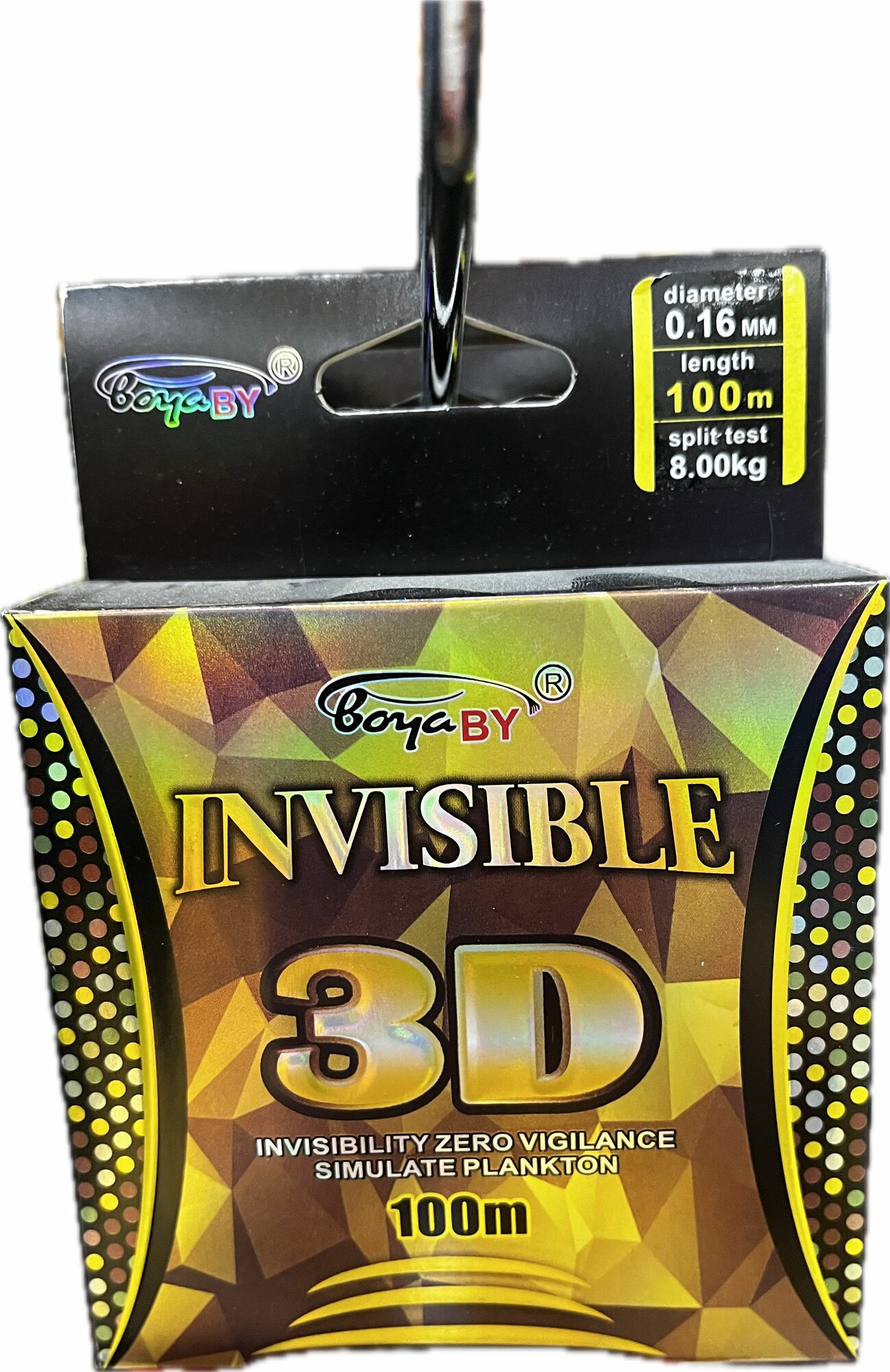 Леска рыболовная boyaBy-INVISIBLE 3D 100 м