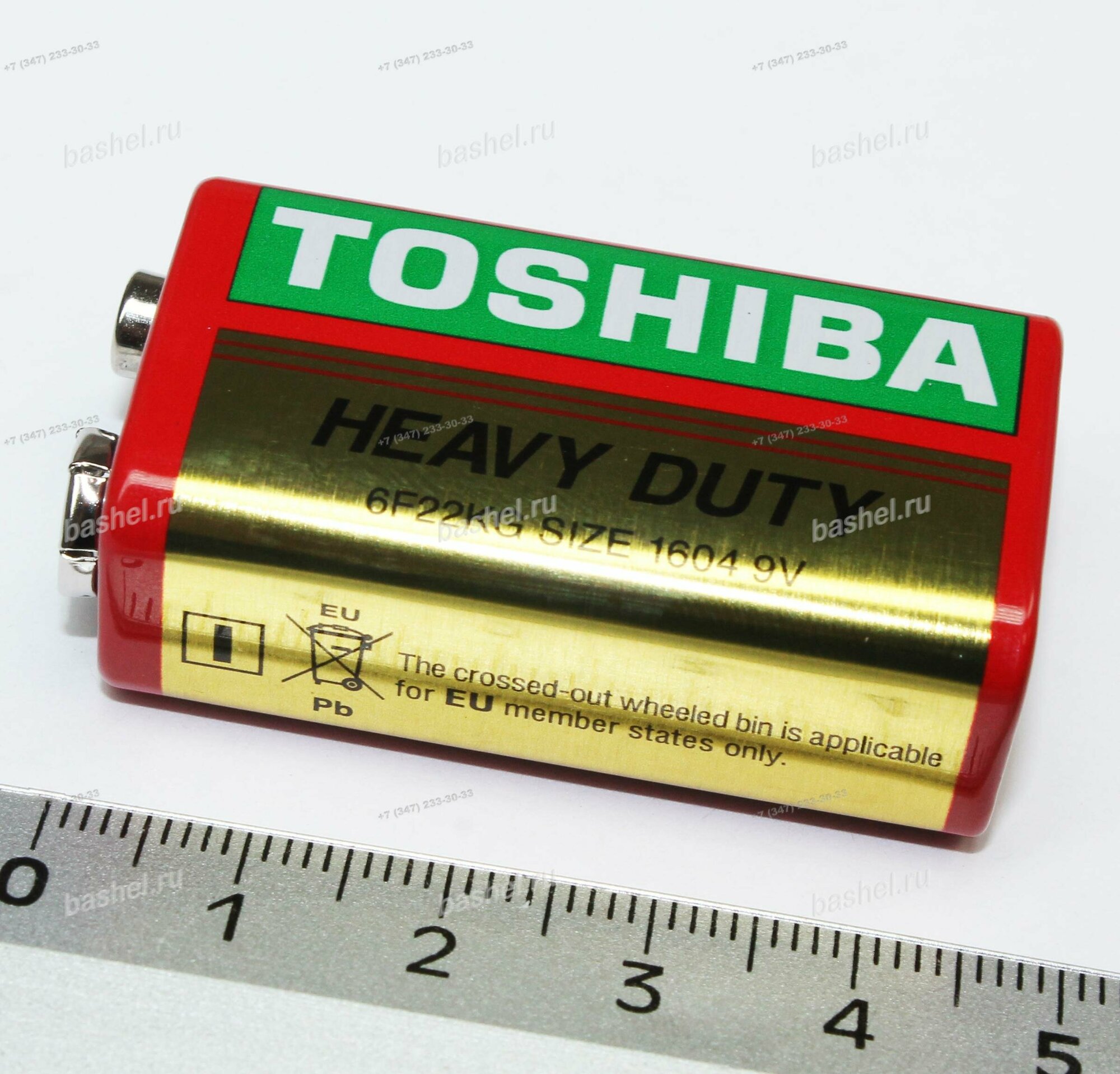 Батарейка Toshiba 6F22 (крона)
