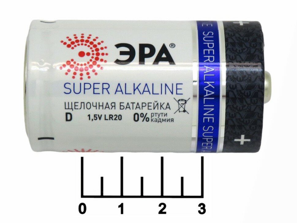Батарейка D-1.5V Эра Super Alkaline LR20