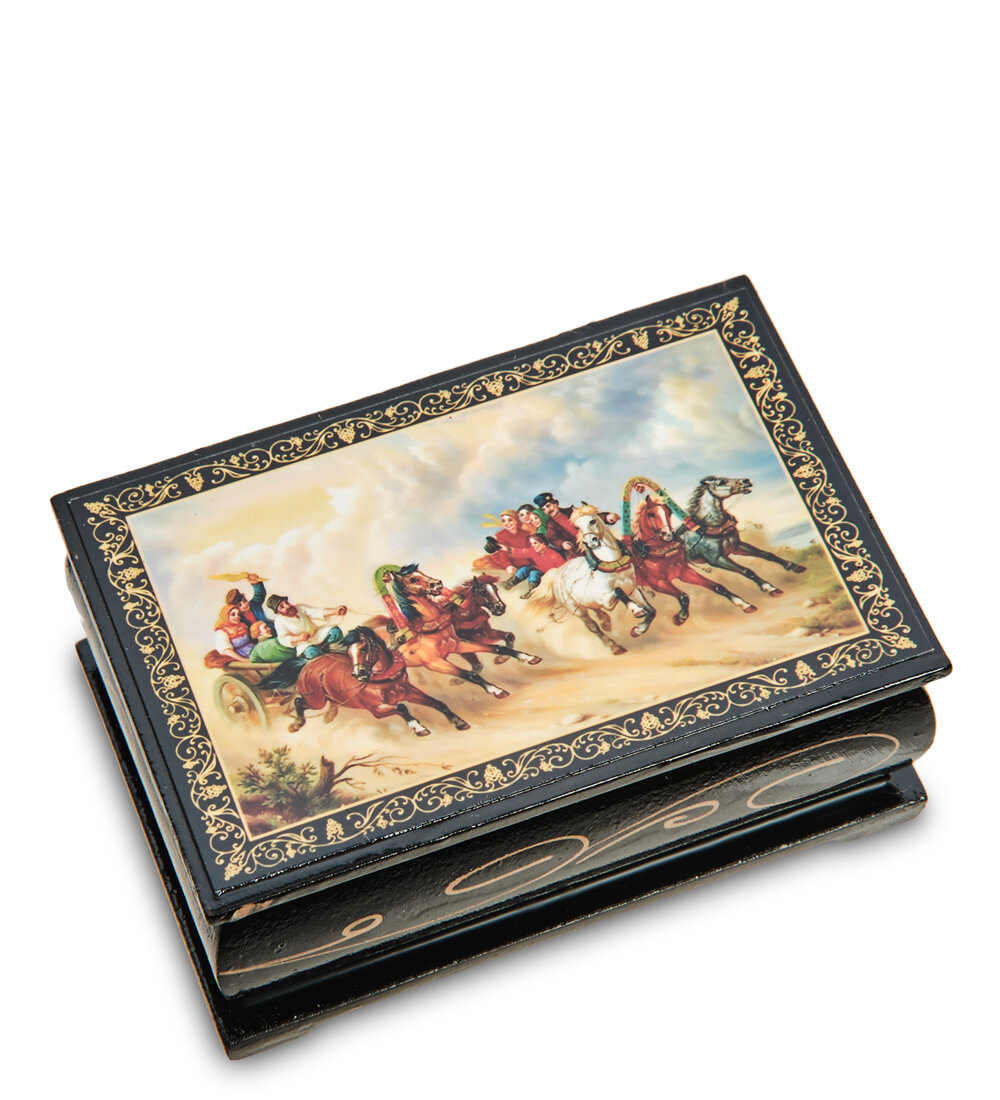 Шкатулка в технике декупаж (6х9х4)