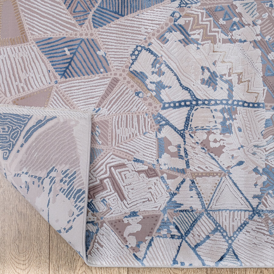 Ковер, Прямой, Бежевый, Синий, Золотистый, Современный, на пол, в гостиную, спальню, в ассортименте (200 см. на 300 см.)