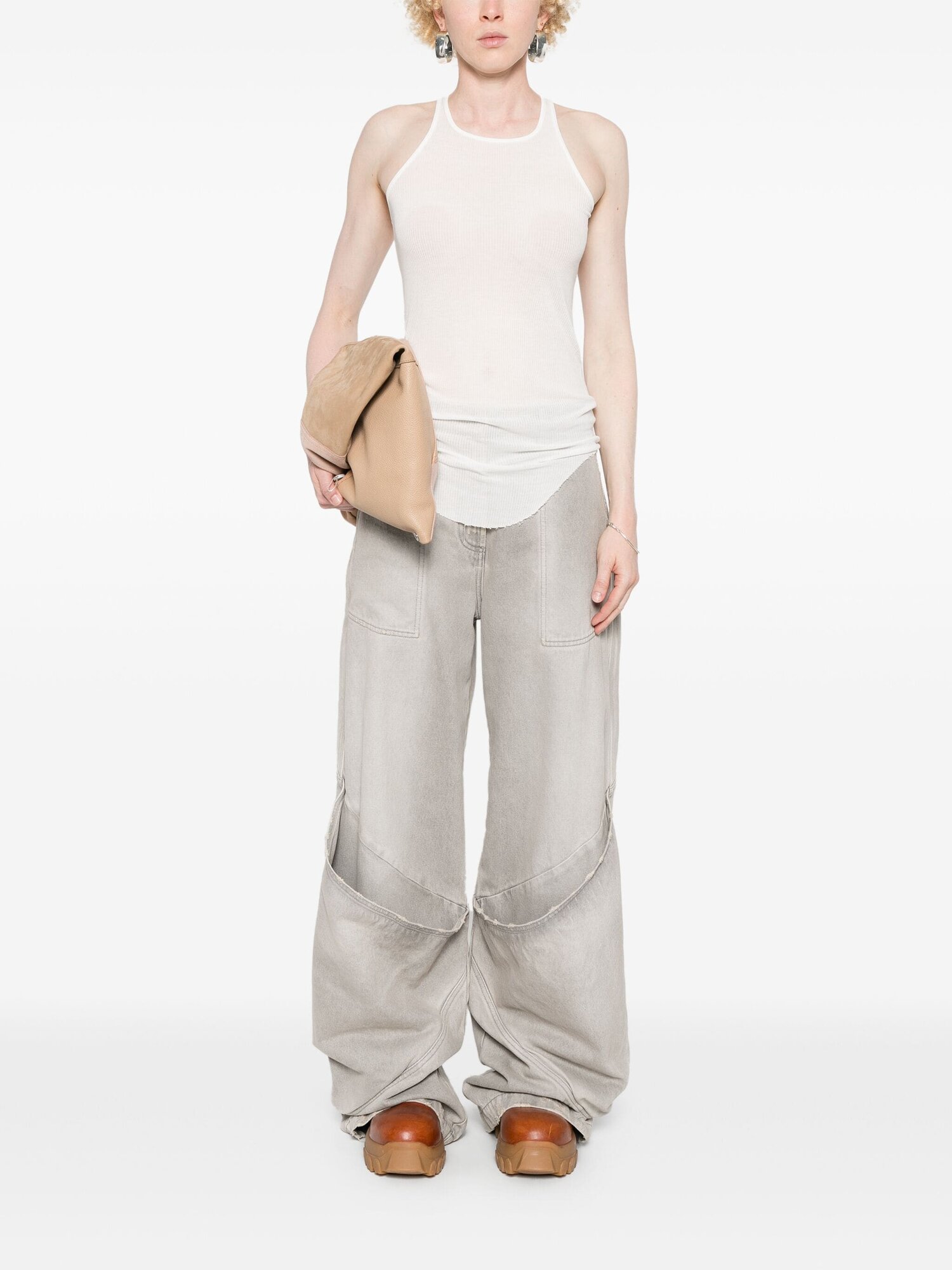Топ Rick Owens, размер 42, white — фото 1