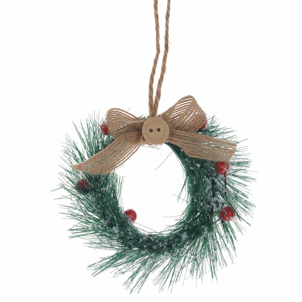 Елочная игрушка Венок, 10,5*2*10,5 см KSM-763271